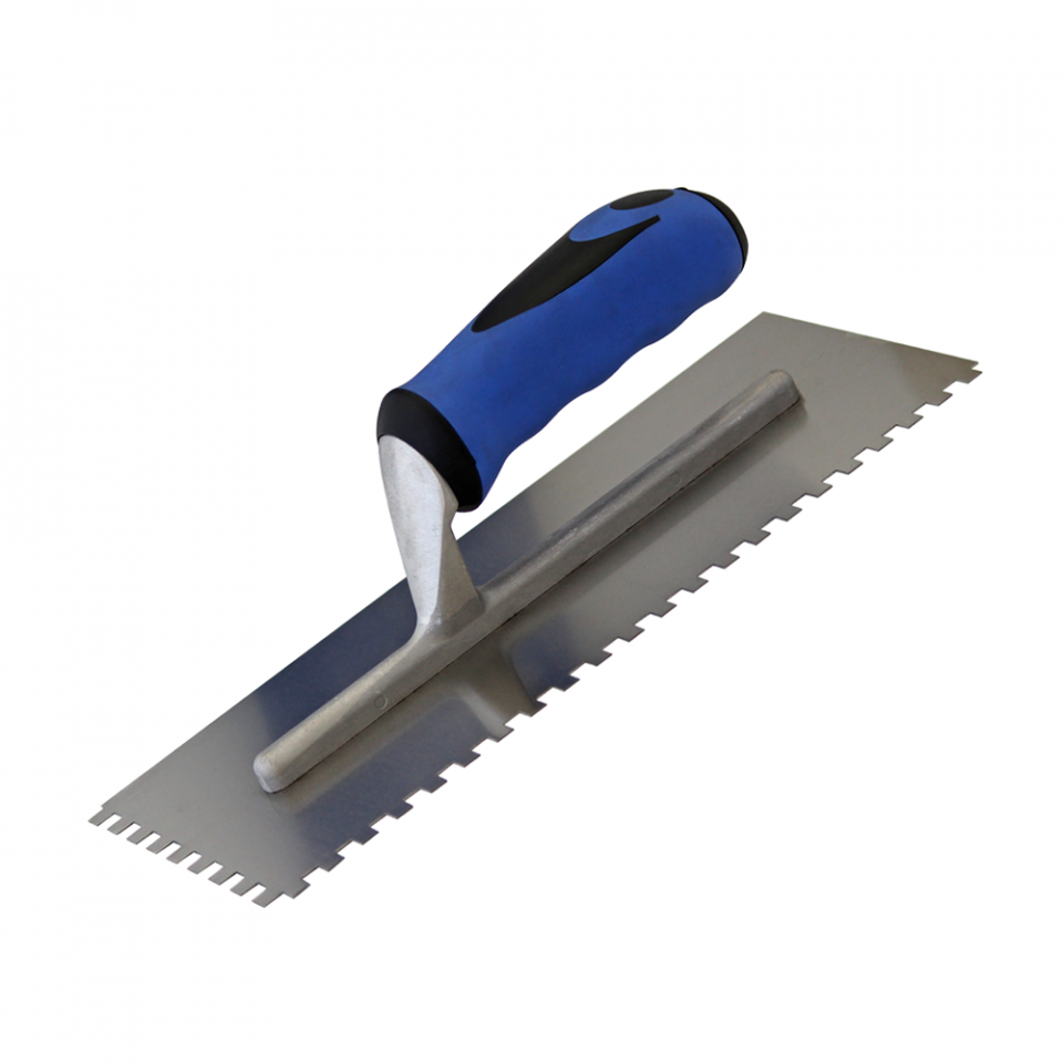 Stainless Steel Adhesive Trowel Rubber Handle | Bayset